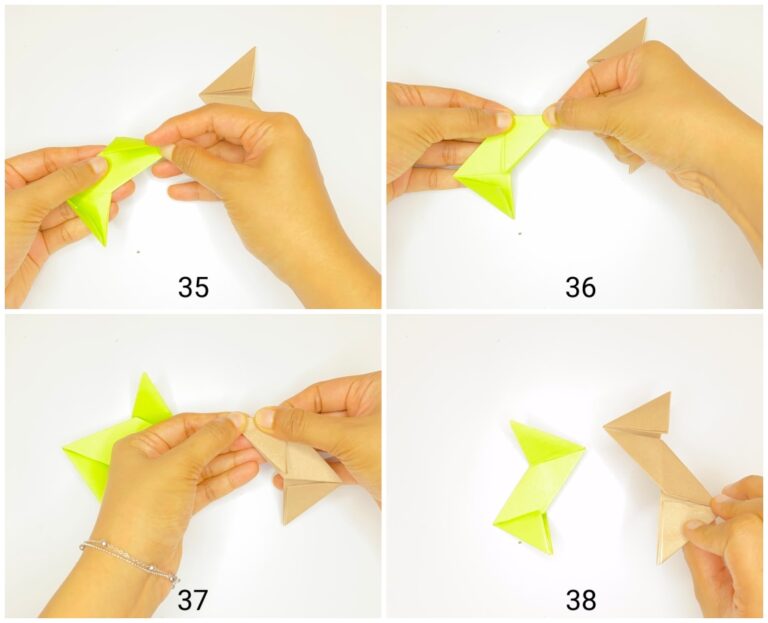 How to make an Origami Ninja Star easily (step-by-step photos) - The ...