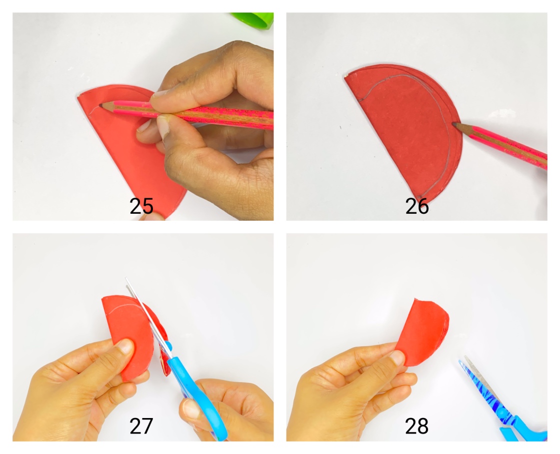 How to make an easy 3D paper apple step-by-step
