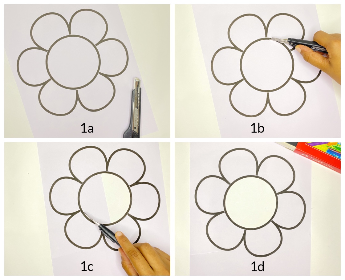 Suncatcher craft for kids with tissue paper (free template available ...