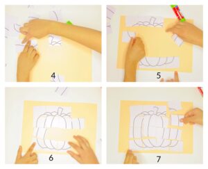 Fall pumpkin puzzle craft idea for kids (with free template) - The ...
