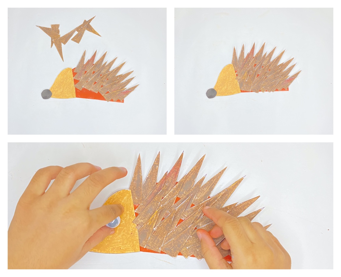 Fall paper plate hedgehog craft for kids (with free printable template ...