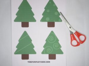 Cute christmas tree craft using cardboard (with free template) - The ...