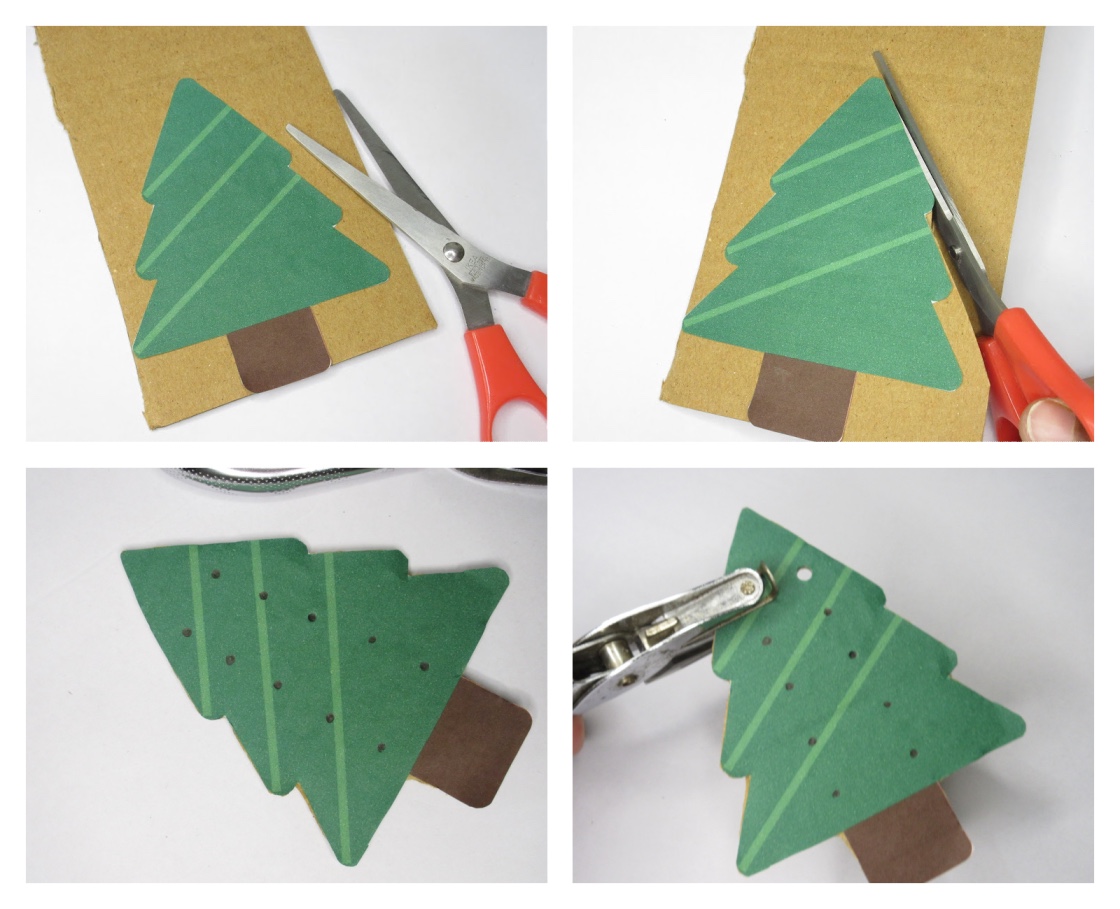 Cute christmas tree craft using cardboard (with free template) - The ...