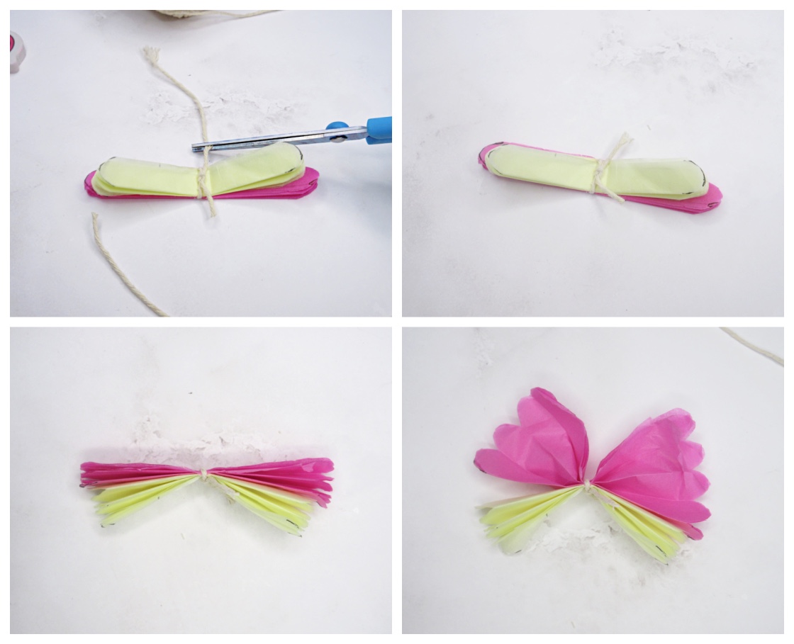 Tissue paper butterfly craft for kids - The Purple Yarn