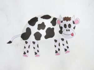 Paper plate cow craft for Preschoolers and kindergarteners - The Purple ...