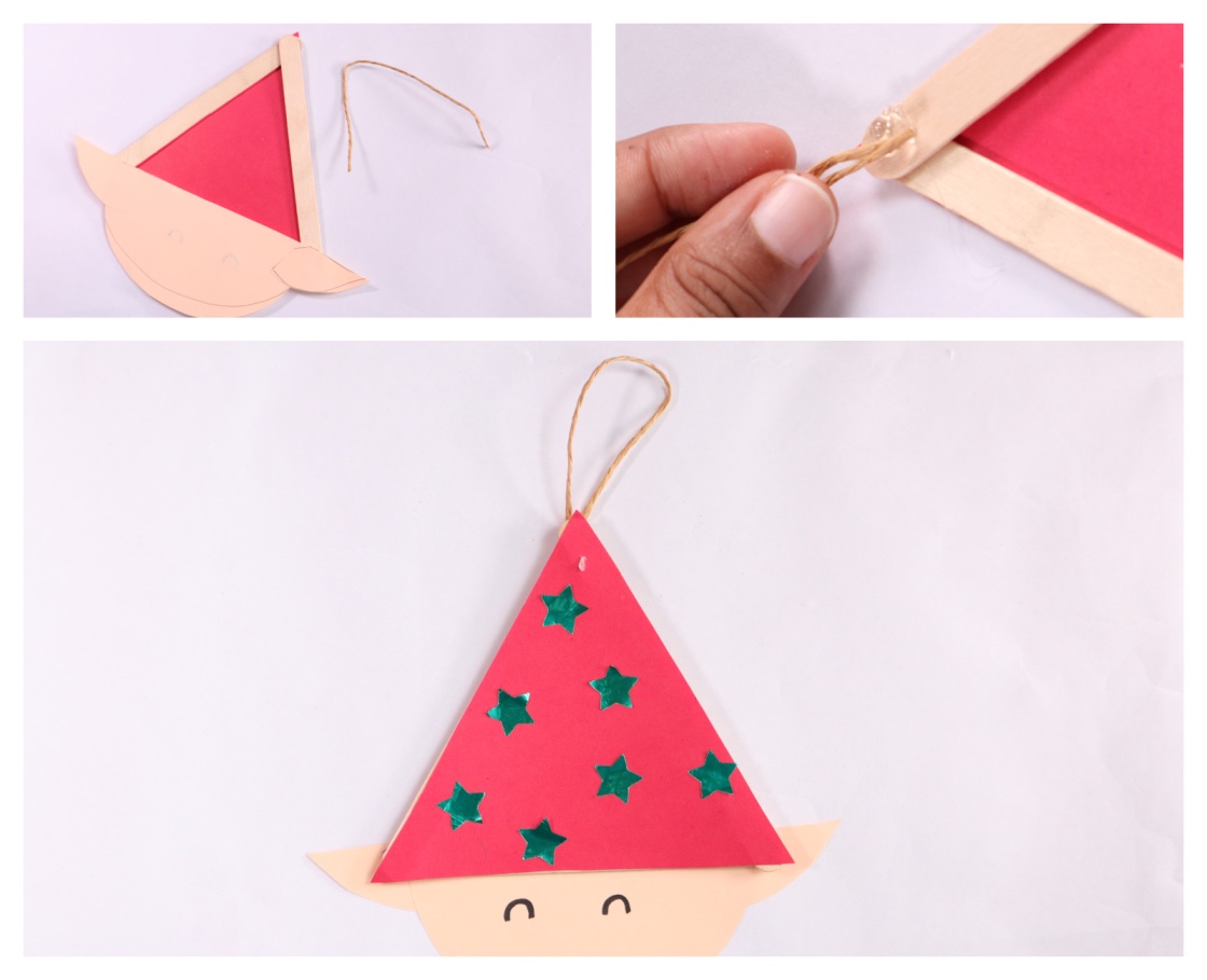 DIY elf Christmas ornament - The Purple Yarn