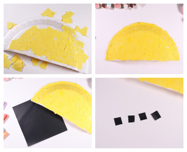 Back to school paper plate bus craft idea - The Purple Yarn