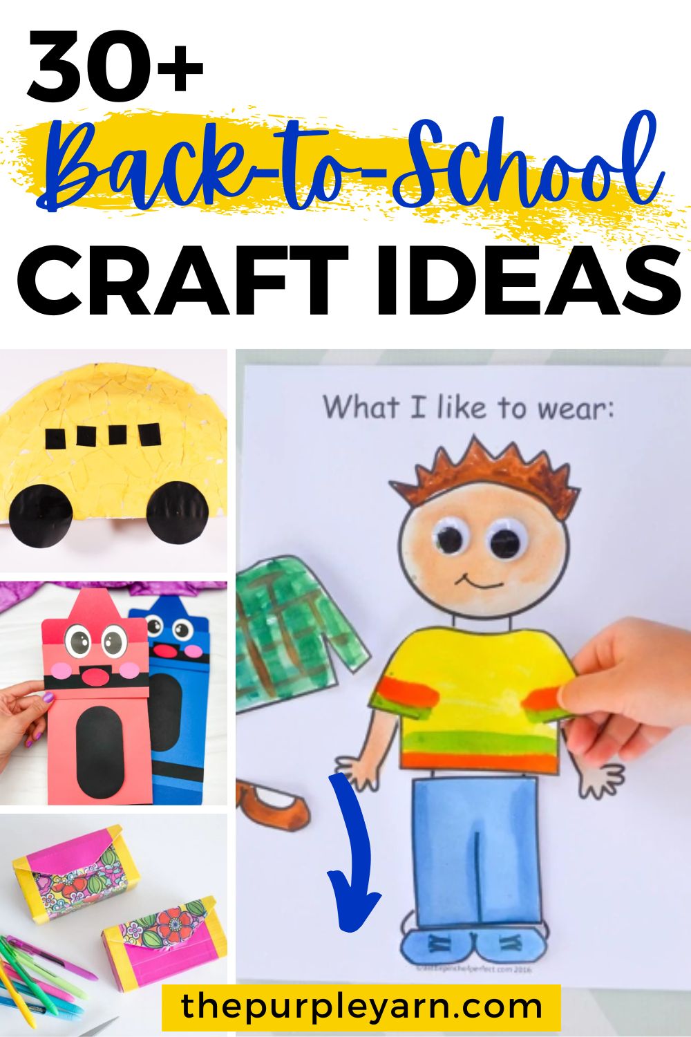 30+ Back-to-school craft ideas - The Purple Yarn