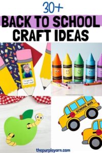 30+ Back-to-school craft ideas - The Purple Yarn