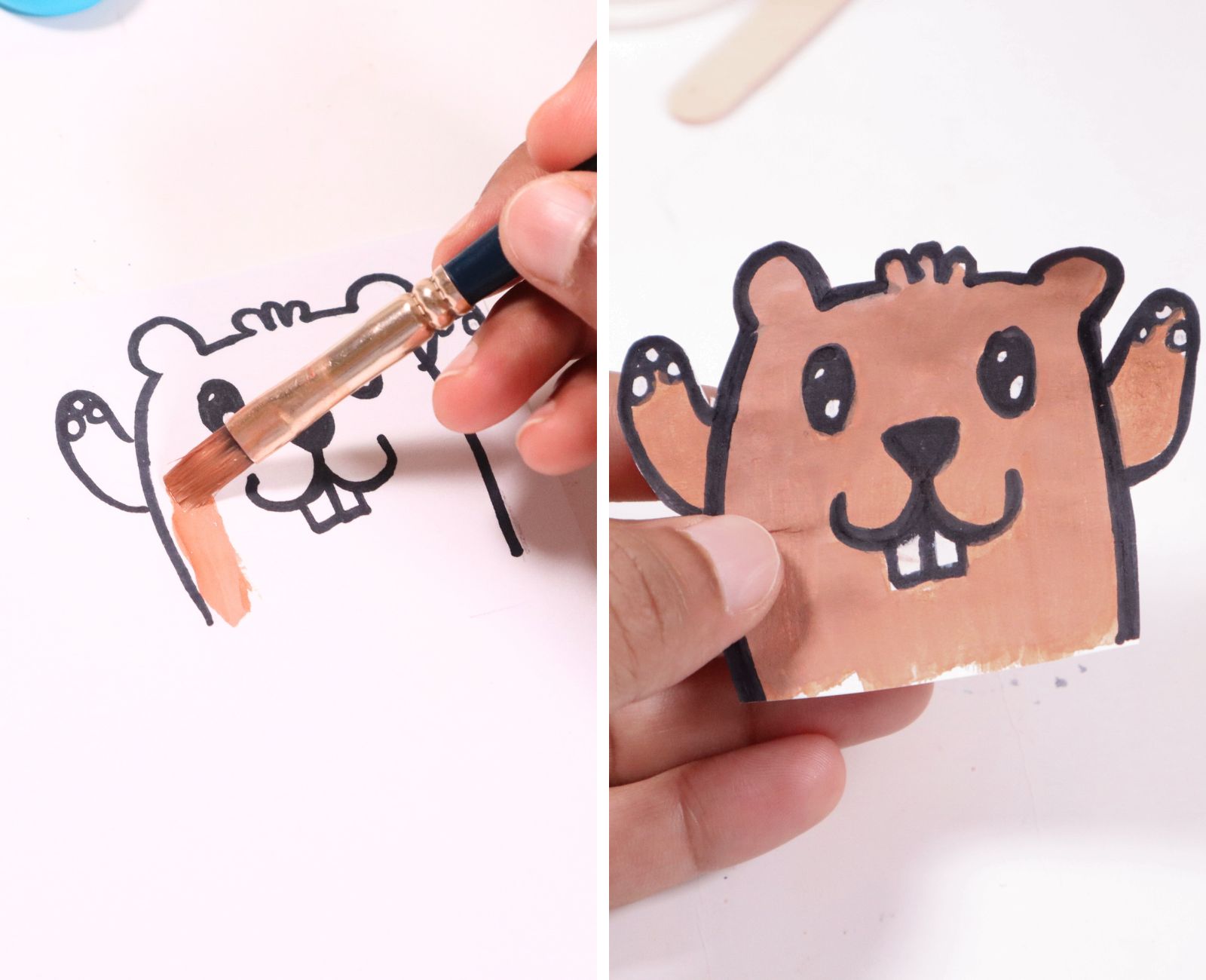 Easy Groundhog Day craft for preschoolers and Kindergarteners - The ...