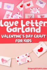 Valentine's Day Envelope Craft idea for kids - The Purple Yarn