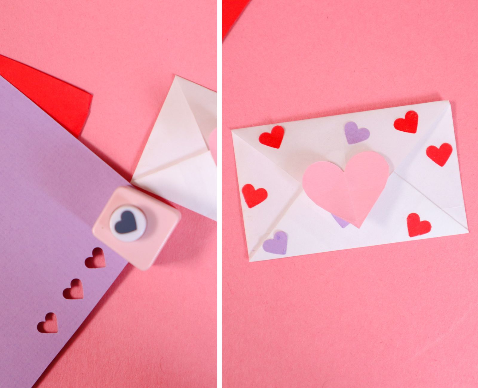 Valentine's Day Envelope Craft idea for kids - The Purple Yarn