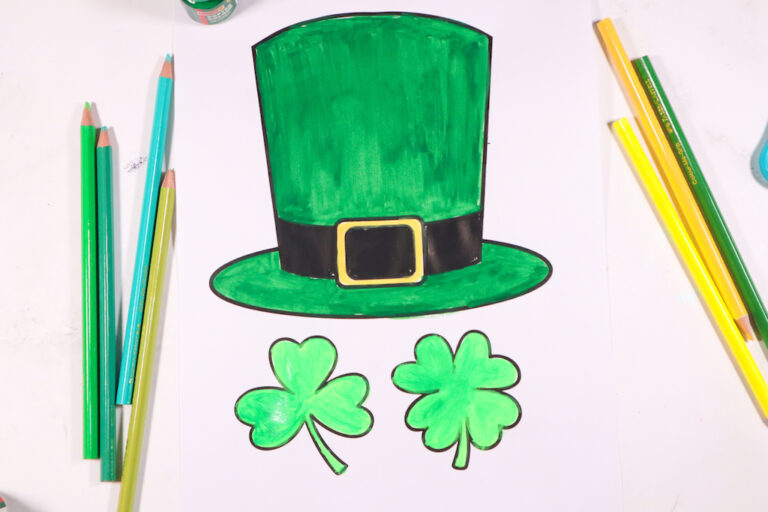 Printable Leprechaun Hat craft for St. Patrick's Day - The Purple Yarn