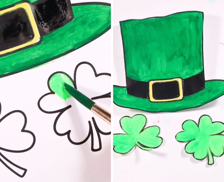 Printable Leprechaun Hat craft for St. Patrick's Day - The Purple Yarn
