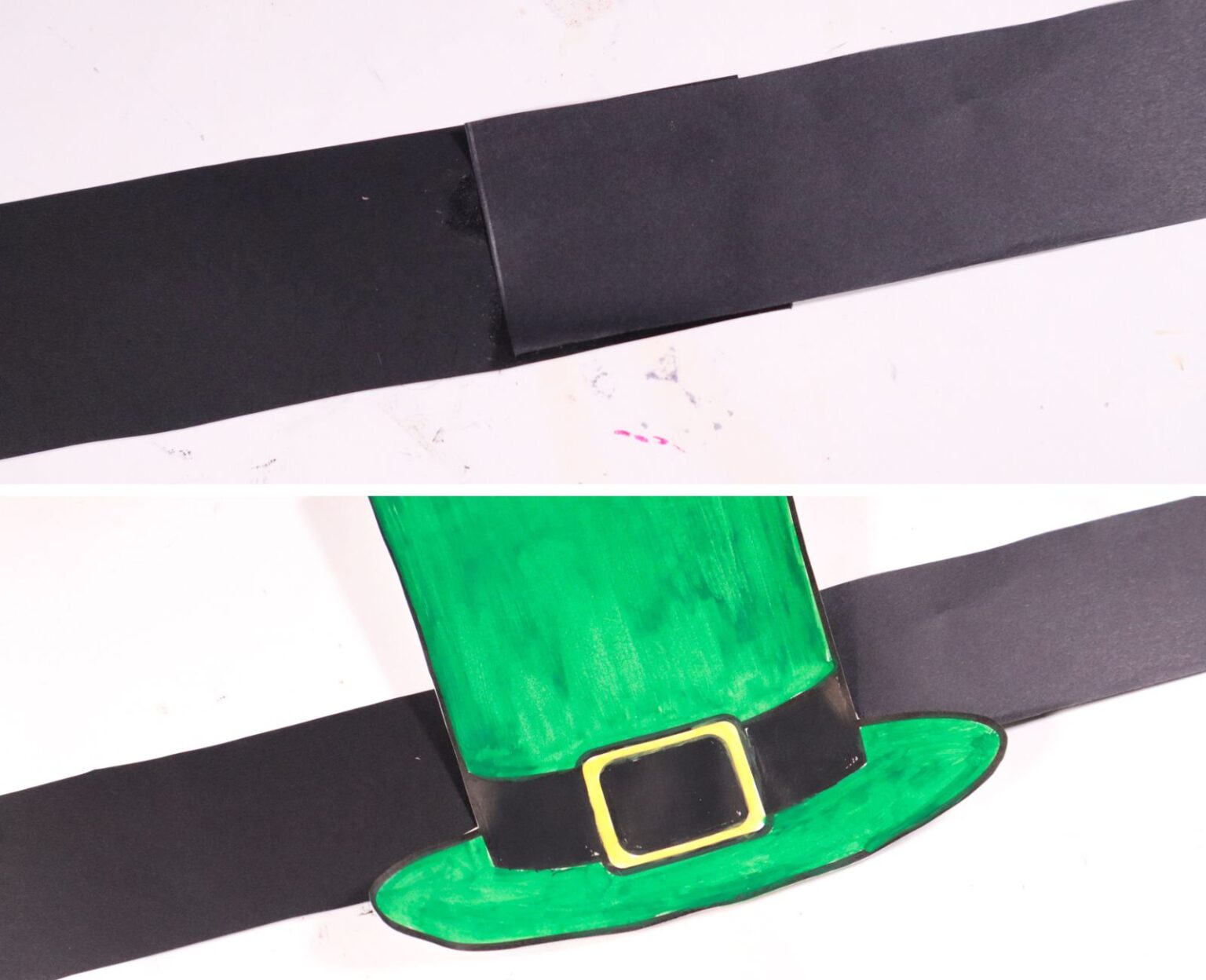 Printable Leprechaun Hat craft for St. Patrick's Day - The Purple Yarn