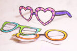 Printable sunglasses craft for kids (with free template) - The Purple Yarn