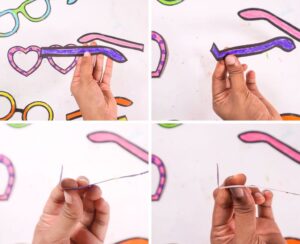 Printable sunglasses craft for kids (with free template) - The Purple Yarn