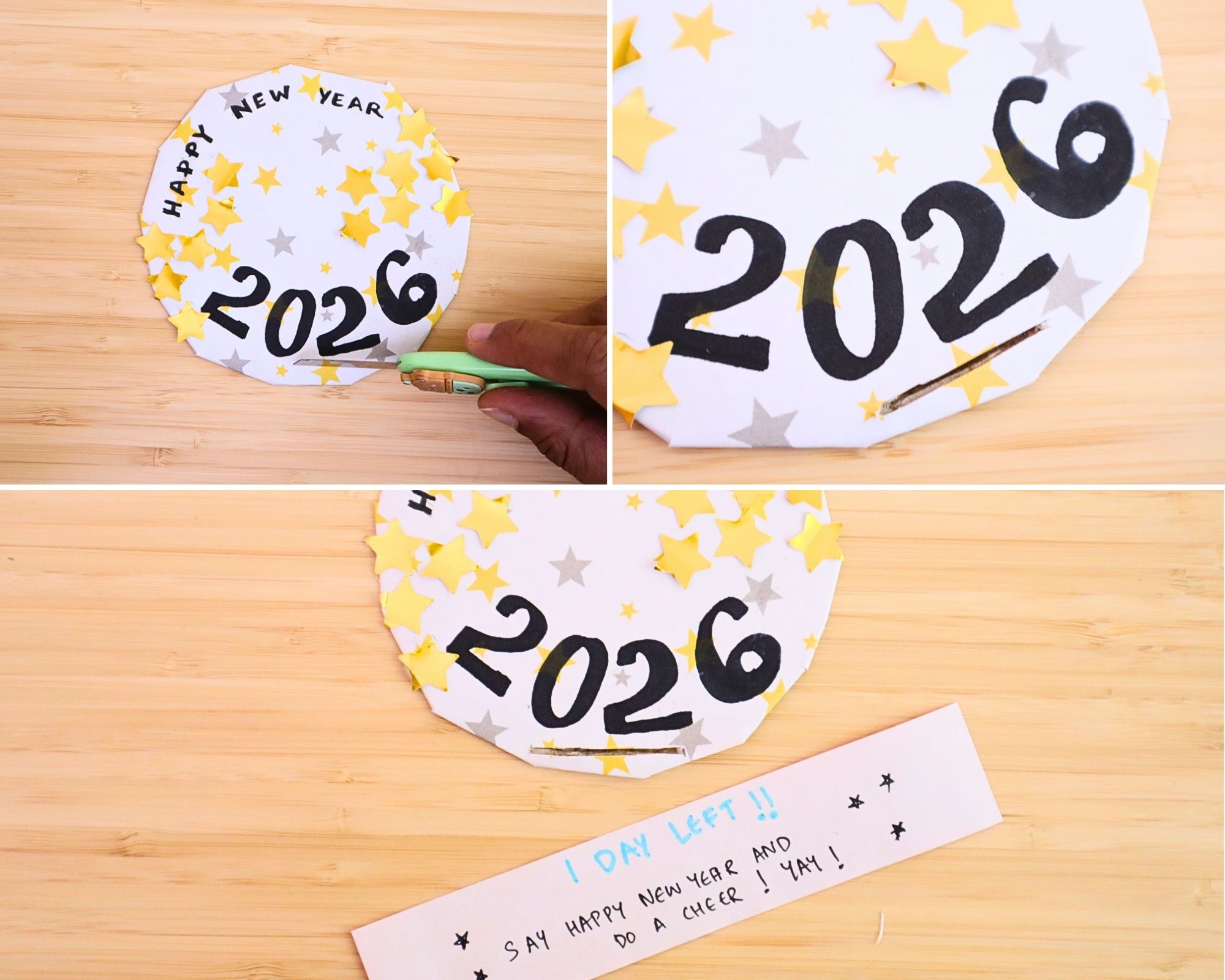 New Year's Countdown Craft for Kids - The Purple Yarn