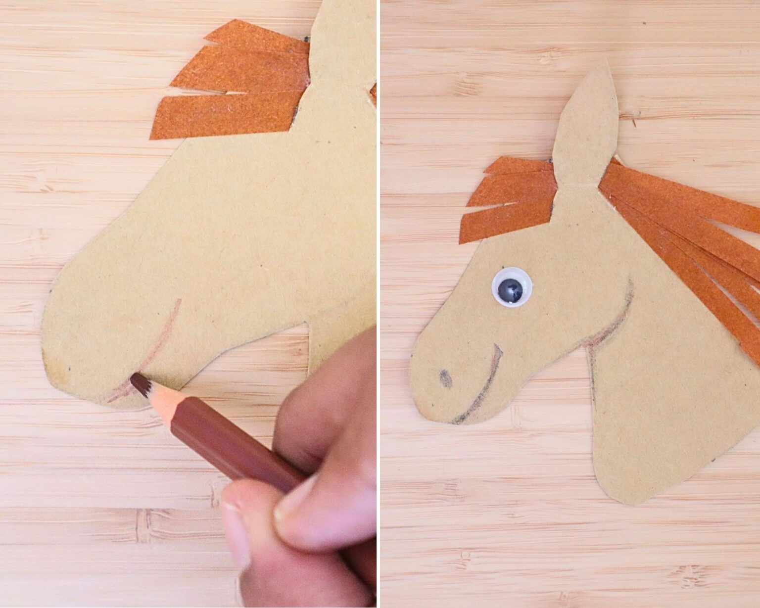 Easy Horse Puppet Craft for Kids - The Purple Yarn