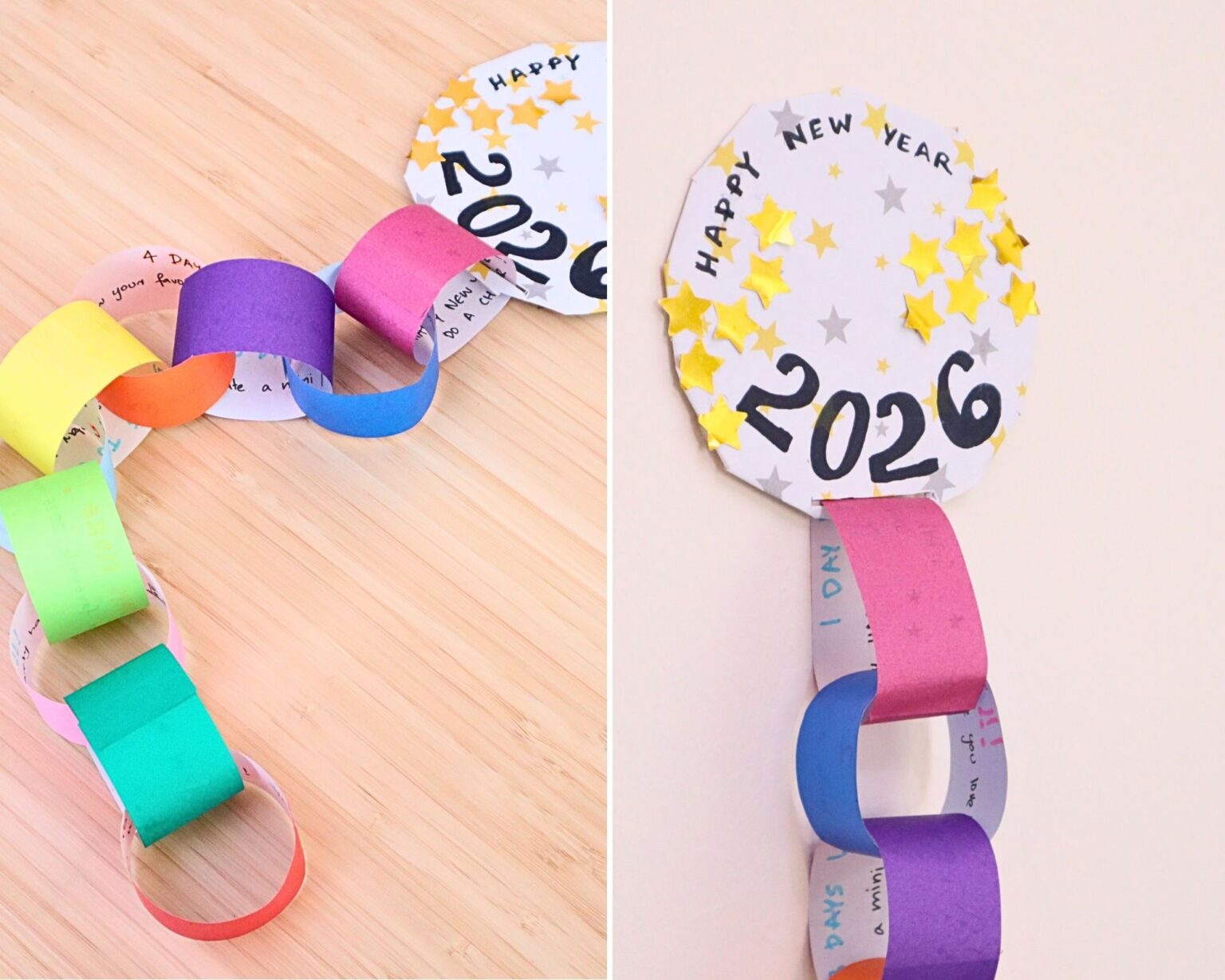 New Year's Countdown Craft for Kids - The Purple Yarn