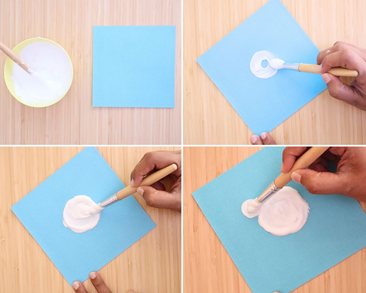 Puffy Paint Polar Bear Craft (Winter Craft for Kids) - The Purple Yarn