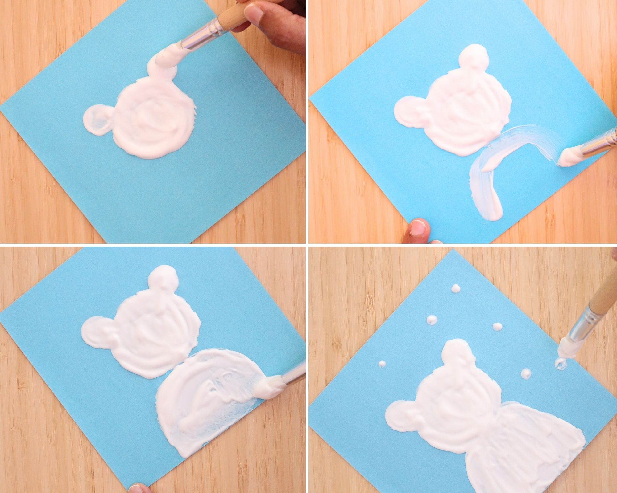 Puffy Paint Polar Bear Craft (Winter Craft for Kids) - The Purple Yarn