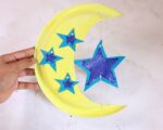 Paper Plate Crescent Moon & Star (Ramadan Craft) - The Purple Yarn