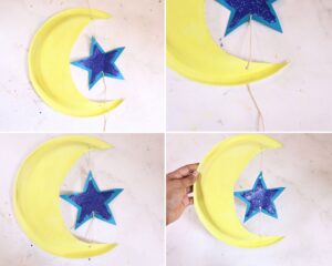 Paper Plate Crescent Moon & Star (Ramadan Craft) - The Purple Yarn